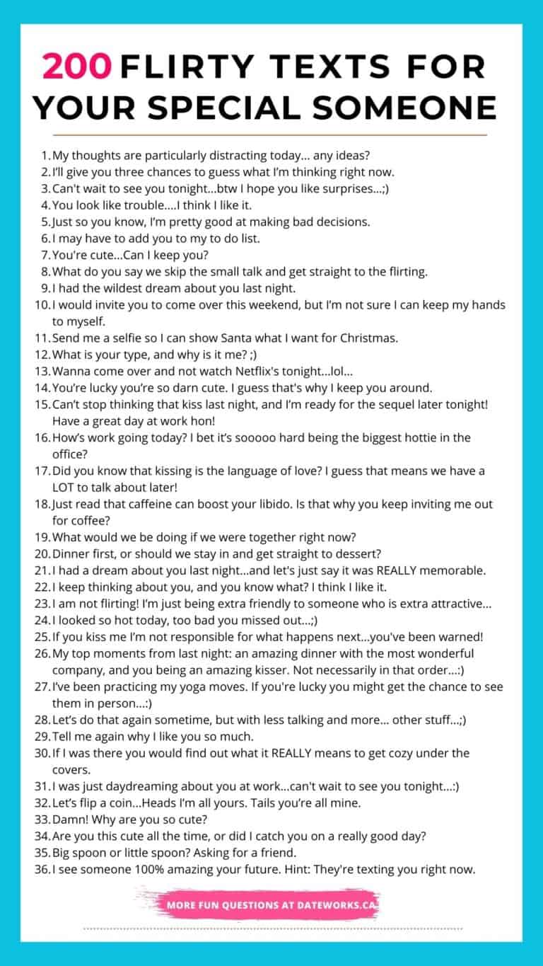 Flirty Texts: 200 Cute Messages To Send Him (or Her)